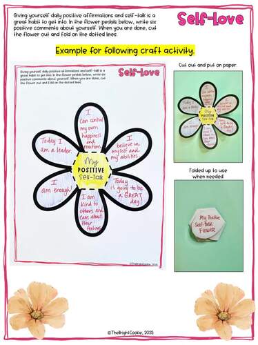 Love Activities- Self Love, Positive Affirmations, Writing Poems, SEL ...