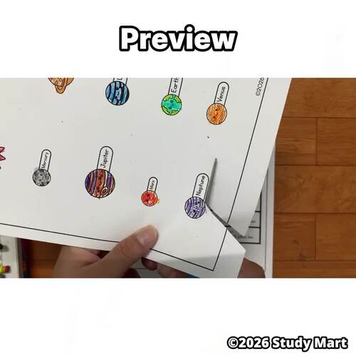 Solar System Flip Card Craft | Planet Order & Science Activity by Study ...