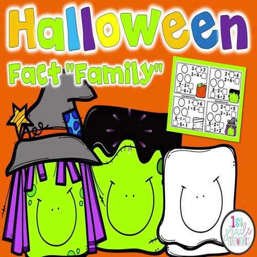 Halloween Math Mountains & Fact Families by 1stgradefireworks | TPT