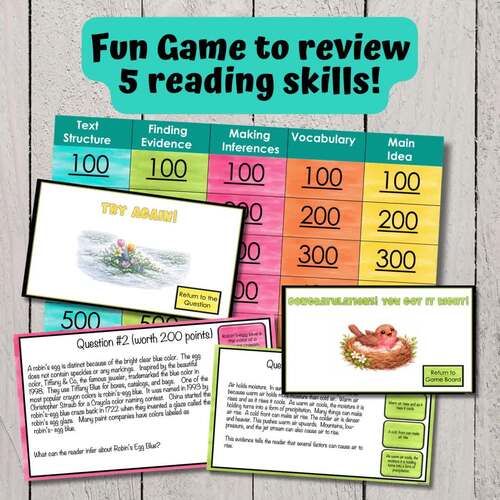 Fun Nonfiction Reading Comprehension Review | Test Prep Activities ...