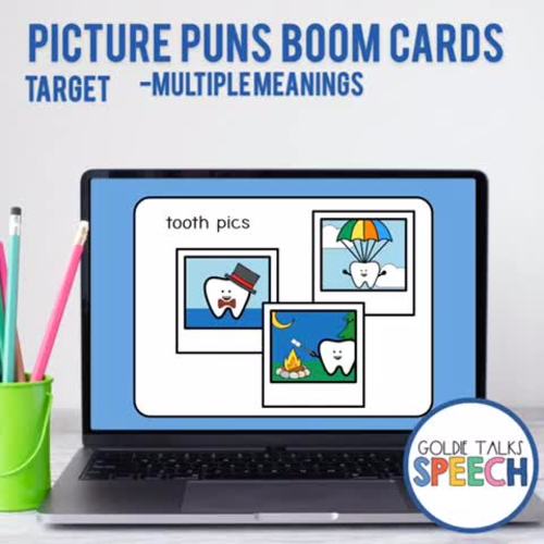 Picture Puns Boom Cards | Speech Therapy | Understanding Humor | TPT