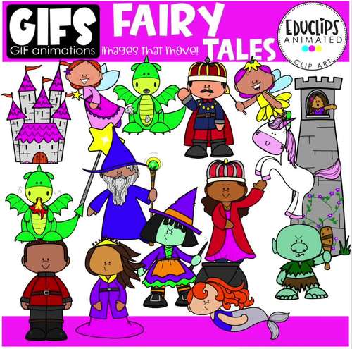 GIFs - FAIRY TALES - Animated Images - {Educlips} by Educlips | TPT