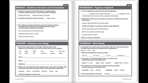 Grade 3 Language Bundle: Spelling, Grammar, Writing, Reading Comprehension