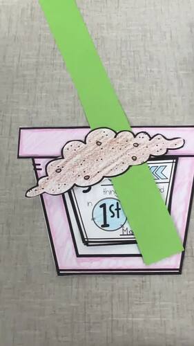 Back to School Bulletin Board with Writing and Craft- Garden Flower Theme