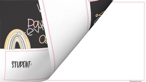 Boho Rainbow Distance Learning Virtual Parent Teacher Conference ...