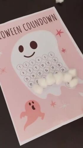 Halloween Countdown Calendar for Kids | October Calendar by Mr Mintz Crafts