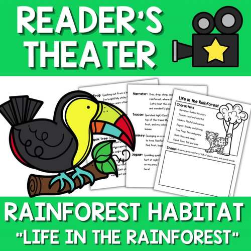 Rainforest Habitat Readers Theater Tropical Biome Activity Skit Play ...