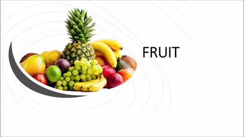 Fruit - Vocabulary builder , Speak in English, Identify unique fruits ...