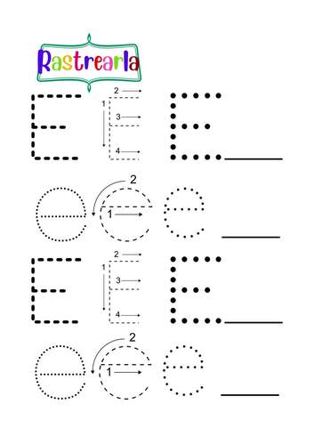 Plan de estudios para niños pequeños | Actividades con la letra "E"