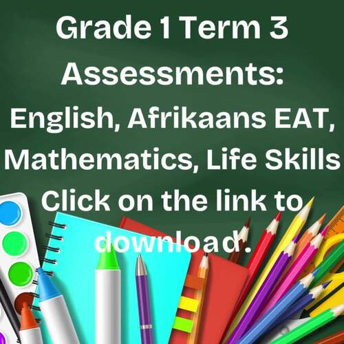 Grade 1 Term 3 Mathematics Assessments plus Memos by Gizelle Geyer