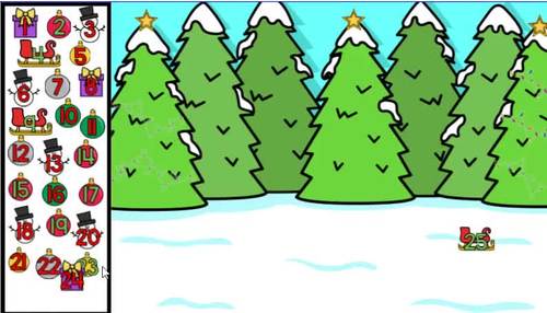 Interactive Christmas Advent Calendar - SMART Board Activity! | TPT
