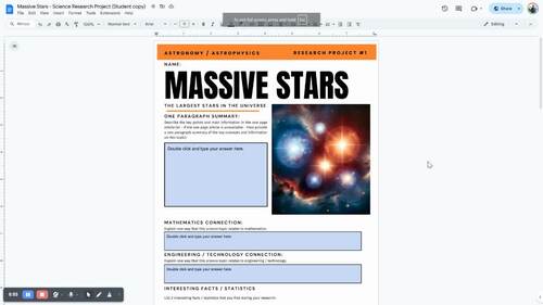 Space Science | 10 Research Project Templates (Webquests) | Print + Digital