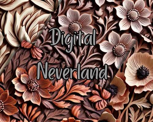 Carved Wood Texture Digital Paper /Ornate Wood Pattern Background