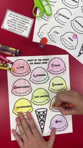 Fruits of the Spirit Lesson and Craft, Bible Lesson, Sunday School Activity
