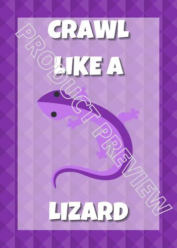 Household Pets Gross Motor Movement Cards for Brain Break by prek2kinder