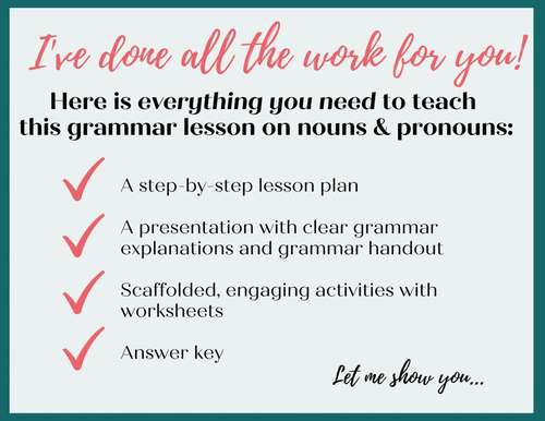 Nouns and Pronouns English Grammar Lesson for Adult ESL and ELL Newcomers