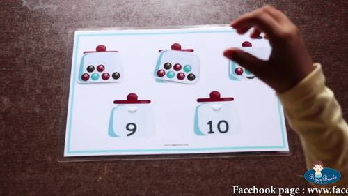 Count and match numbers 1 to 10 candy jar theme | PDF by Piggybooks