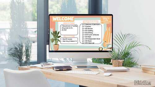 Beach Themed Class Decor Slide Templates | Tropical Surf | for Google ...