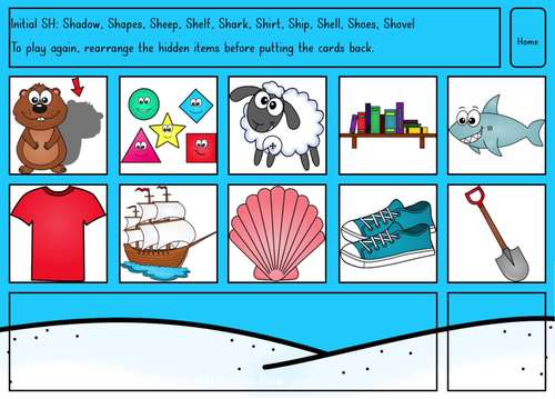 Digital Winter Articulation Game - Hidden Snow Day Sports | TPT