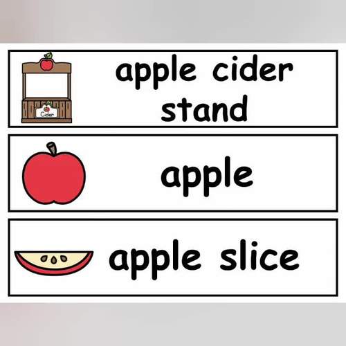 Fall Stand Dramatic Play and Centers - Apple Cider, Fall Bakery ...