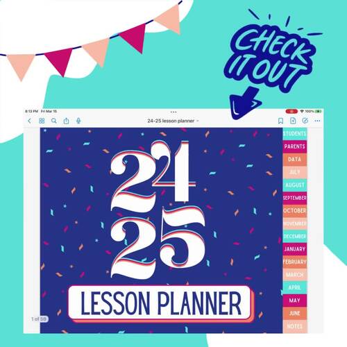 Digital Lesson Planner for Goodnotes 2024-2025 by Koalaty Teaching