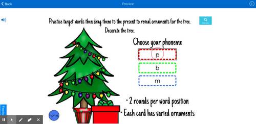 Boom Cards™: Decorate a Christmas Tree: P, B, M by ShanRaeann | TpT