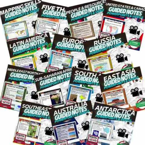 Europe Guided Notes & PowerPoints World Geography Guided Notes | TPT