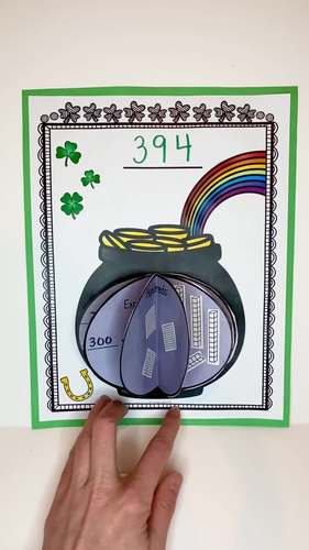 St. Patrick's 3D Place Value Activity by Peak and Prosper | TPT