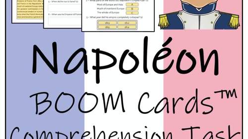 Napoleon BOOM Cards™ Comprehension Activity 5th Grade & 6th Grade