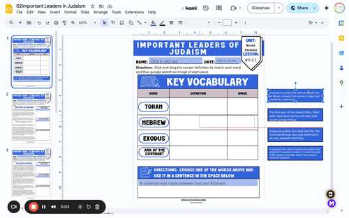 Important Leaders of Judaism: Rdg & Research CER Activity - Digital