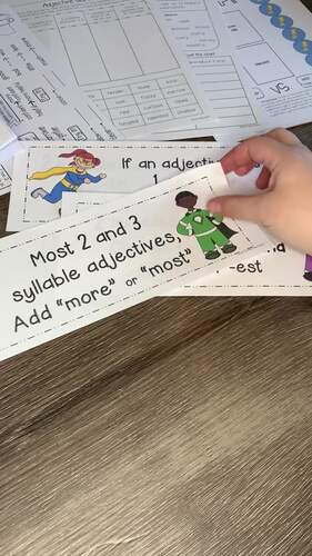 3rd Grade Comparative and Superlative Adjectives Pack | Worksheets ...