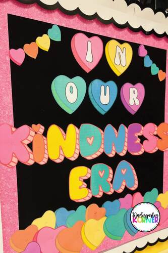In Our Kindness Era Bulletin Board | Door Decor | Writing | Valentine's Day