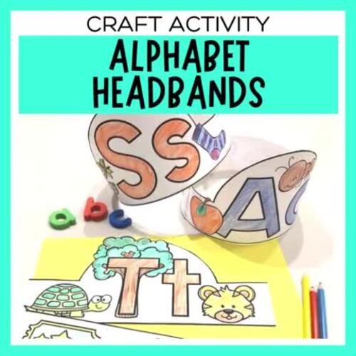 Alphabet Hats | Alphabet Crown Activity | Alphabet Headbands | TPT