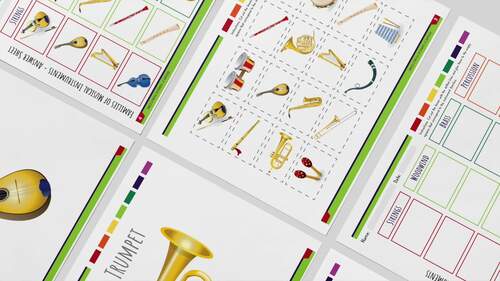 Families of Musical Instruments Music Activity Worksheet by HardPlayed