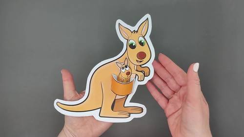 Kangaroo 3D Craft by 10 Minutes of Quality Time | TPT