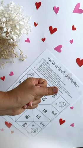 Valentine's Times table fluency | February Math 3rd Grade 4th Grade