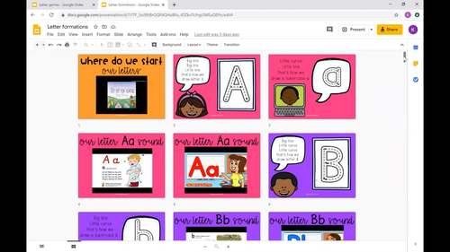 Alphabet Learning Bundle Google Slides by KeepingKinder | TPT