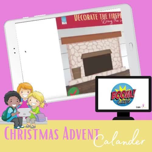Digital Christmas advent calendar, BOOM CARDS|Count down the days to ...