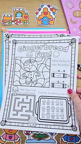 Gingerbread Coloring Pages Christmas Bulletin Board Holiday Activities ...