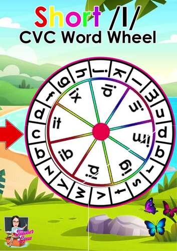 Short /i/ CVC Word Wheel | CVC Word Formation Activity by Teachers Best Buy