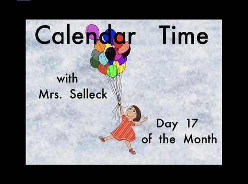 Calendar Time with Richelle Selleck, Day 17 of the Month | TPT