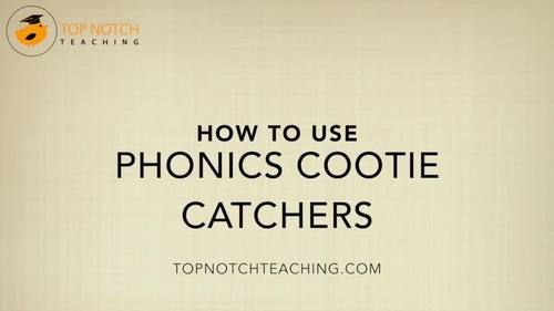 Phonics Games | Phonics Cootie Catchers & Fortune Tellers by Top Notch ...