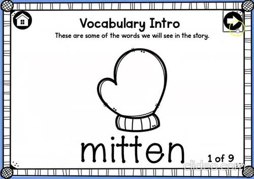 The Mitten Early Language Book Companion | BOOM™ Deck for Teletherapy ...