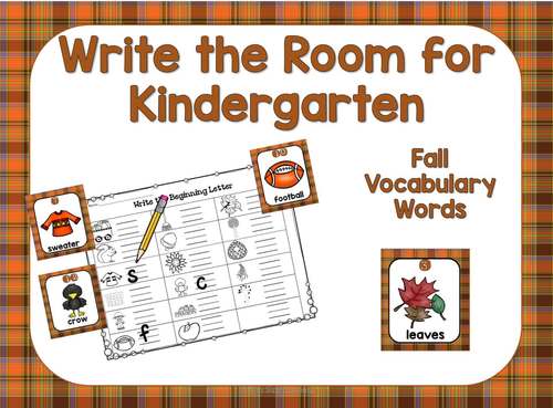 Write the Room Center Fall Themed Activities For Kindergarten | TPT