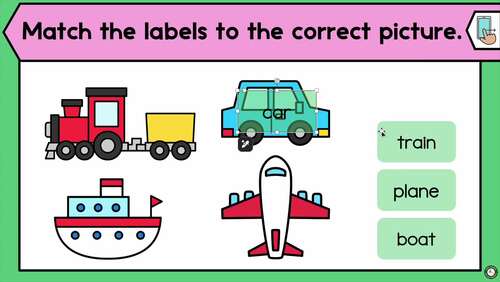 Transportation Theme Sorting Activities • Air, Land, Water Science Kinder