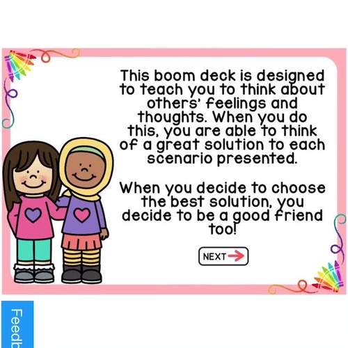 NO PRINT NO PREP Perspective Taking Social Skills Boom Cards™ by Little ...