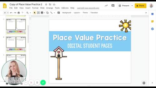 Place Value Unit, Distance Learning, Google Classroom by Poet Prints ...