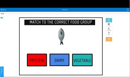 Life Skills Nutrition Special Education Sort by Food Groups Boom Cards™