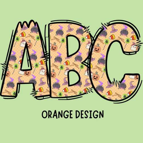 Halloween Bulletin Board Letters Candy Spooky Bat Pumpkin Door ...