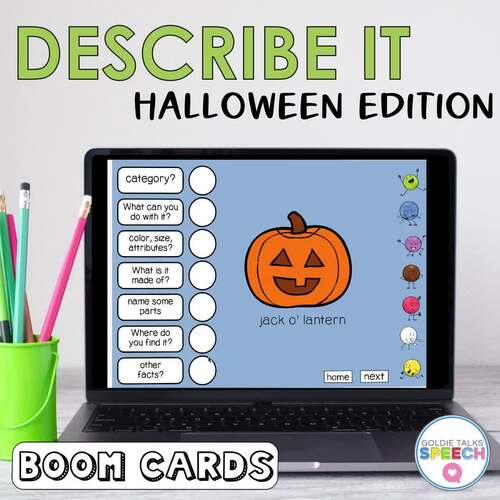 Boom Cards | Describe It: Halloween Speech Therapy Distance Learning ...